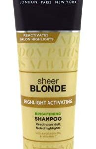 John Frieda sheer blonde Highlight Activating Enhancing Shampoo For Lighter Blondes 8.45 oz (Pack of 3)