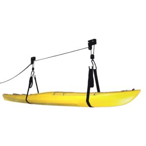 RAD Sportz Kayak Hoist Quality Garage Storage Canoe Lift with 125 lb Capacity Even Works as Ladder Lift Premium Quality