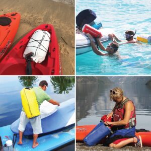 OverBoard Waterproof Dry Tube Bag with Adjustable Shoulder Strap for Boating, Kayaking, Fishing, Rafting, Swimming, Camping and Snowboarding