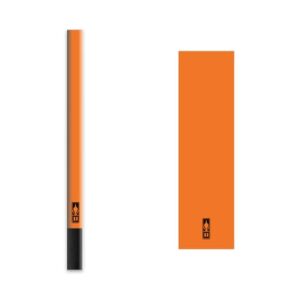 bohning 4" solid arrow wraps, small, neon orange