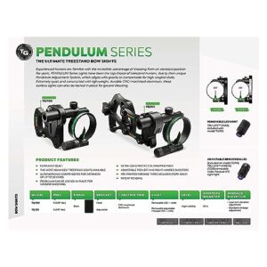 TRUGLO Pendulum Series Ultimate Treestand Bow Sight, Adjustable Bracket