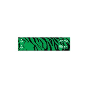 bohning 4" tiger print arrow wraps, standard, green tiger