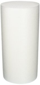 body sport white foam roller, 6 x 12-inch