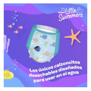 Huggies Little Swimmers Disposable Swim Diapers, Swimpants, Size 3 Small (16-26 lb.), 12 Ct. (Packaging May Vary)