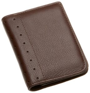 cross autocross ac192-9 men's money wallet collection folded id card case (brown)