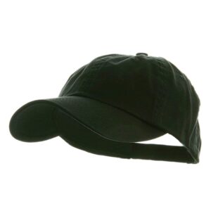 low profile dyed cotton twill cap - black w39s55d