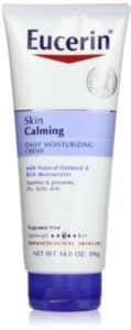 eucerin skin calming daily moisturizing creme tubes, 14 oz, pack of 1