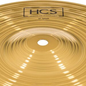 Meinl Cymbals HCS 10" Splash Cymbal for Drum Set — Made in Germany — Traditional Medium Brass, 2-Year Warranty, (HCS10S)