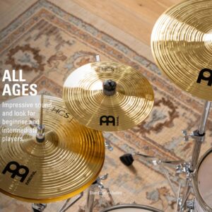 Meinl Cymbals HCS 10" Splash Cymbal for Drum Set — Made in Germany — Traditional Medium Brass, 2-Year Warranty, (HCS10S)