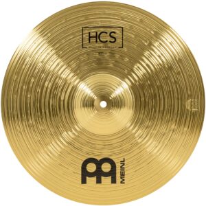 meinl 16” crash cymbal – hcs traditional finish brass for drum set, made in germany, 2-year warranty (hcs16c)