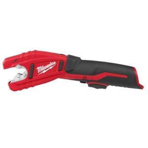 milwaukee 2471-20 m12 cordless lithium ion 500 rpm copper pipe and tubing cutter adjustable from 3/8" to 1â€ diameters (battery not included, power tool only)