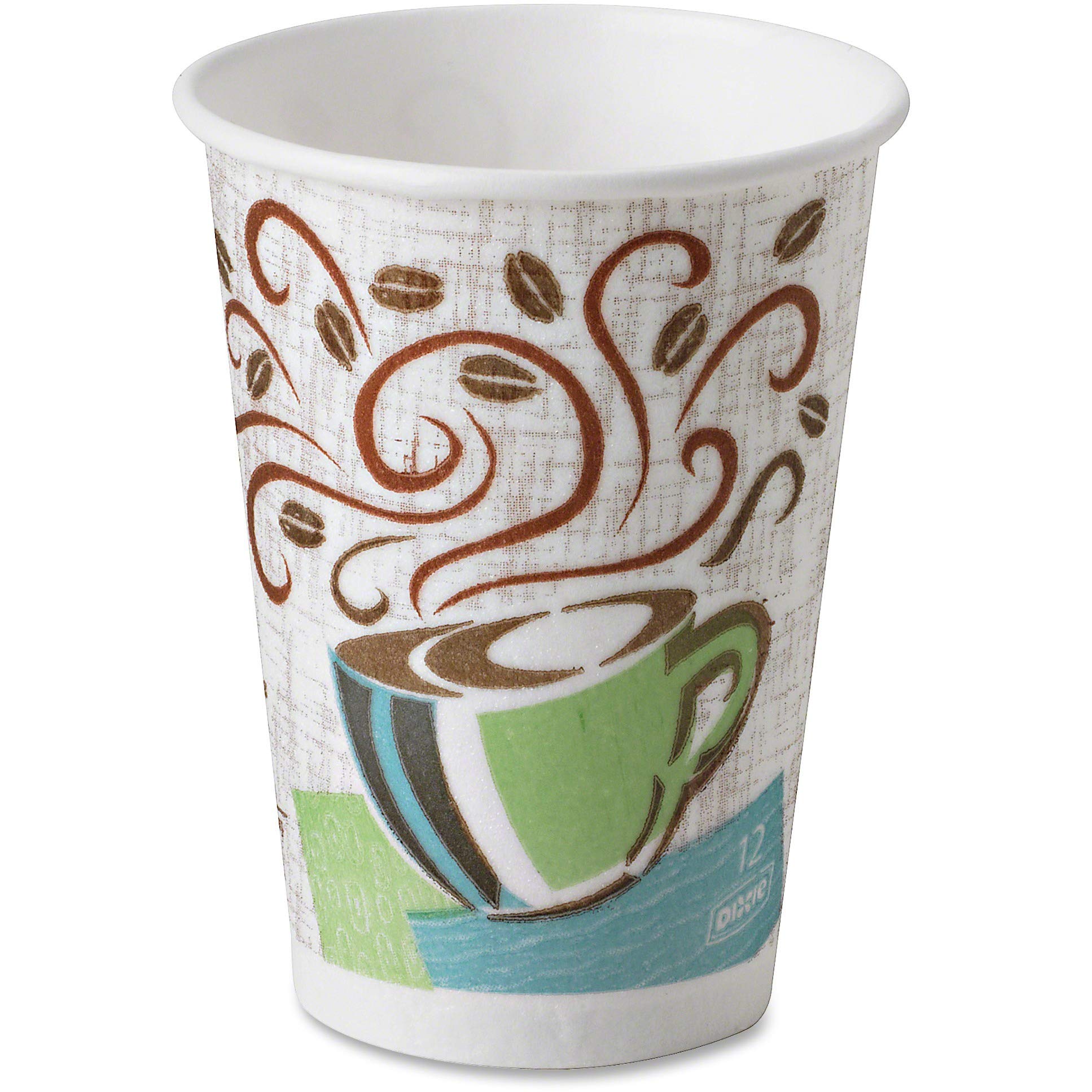 Dixie 5342DXCT Perfect Touch Hot Cup, Wise Size, 12 oz, 500/CT, Multi