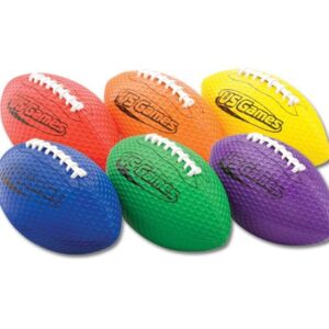 us games ez grab junior multicolor footballs (6-pack)