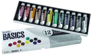 liquitex basics acrylic paint tube 12-piece set