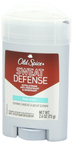 Old Spice, Sweat Defense, Solid Antiperspirant & Deodorant, Pure Sport, 2.6-Ounce Sticks (Pack of 4)