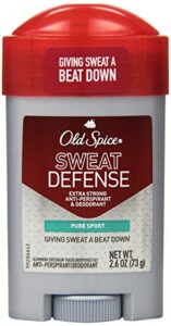 old spice, sweat defense, solid antiperspirant & deodorant, pure sport, 2.6-ounce sticks (pack of 4)