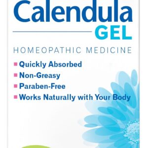 Boiron Calendula Gel, 2.6-Ounce Tubes (Pack of 3), Homeopathic Medicine for Skin Irritation and Burns