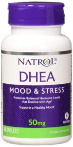 natrol dhea 50mg, 60 tablets 60 count (pack of 3)