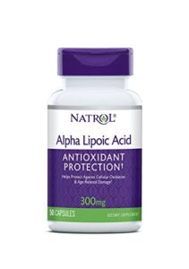 natrol alpha lipoic acid 300mg capsules, 50 count (pack of 3)