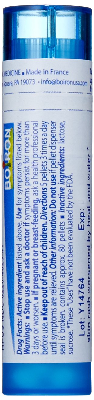 Boiron Sulphur 30C (Pack of 5 80-Pellet Tubes), Homeopathic Medicine for Skin Rash