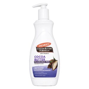 palmer's cocoa butter formula daily skin therapy body lotion with vitamin e, fragrance free, 13.5 ounces (pack of 4)