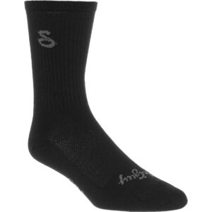 sockguy, men's wool socks - large/x-large, 6-inch tall black