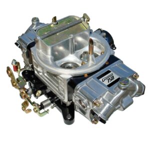 proform 67214 street series 850 cfm polished aluminum dual inlet 4-barrel square bore mechanical secondary carburetor with electric choke