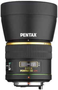 pentax smc da* 55mm f/1.4 sdm prime standard lens w/ case for pentax digital slr cameras