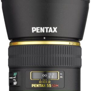 Pentax SMC DA* 55mm f/1.4 SDM Prime Standard Lens w/ Case for Pentax Digital SLR Cameras