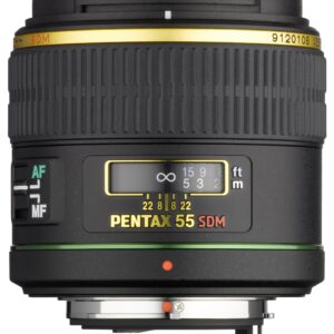 Pentax SMC DA* 55mm f/1.4 SDM Prime Standard Lens w/ Case for Pentax Digital SLR Cameras