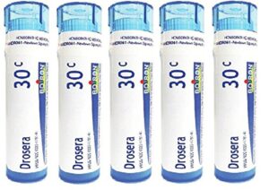 boiron drosera rotundifolia 30c, homeopathic medicine for coughing (pack of 5)