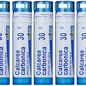 Boiron Homeopathic Medicine Calcarea Carbonica, 30C Pellets, 80-Count Tubes (Pack of 5)