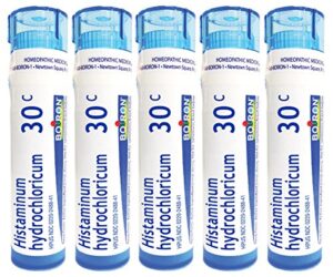 boiron histaminum hydrochloricum 30c homeopathic medicine for allergy relief (pack of 5)