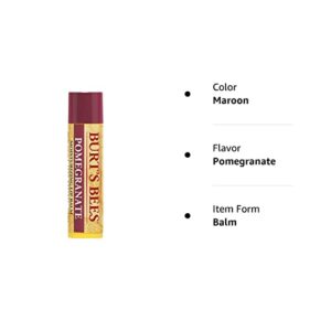 Burt's Bees Replenishing Lip Balm with Pomegranate Oil, 0.15-Ounce (Pack of 6)