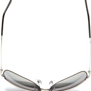 Ray-Ban RB3267 Metal Aviator Sunglasses, Silver/Gray Gradient, 64 mm