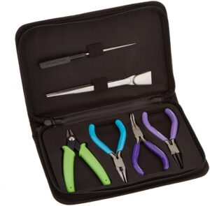 precision comfort 6 piece jewelry tool kit with carrying case