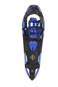 crescent moon men's backcountry snowshoes - gold 10 (lollipop blue)