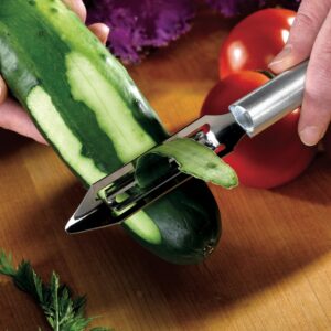 Rada Cutlery Deluxe Vegetable Peeler – Stainless Steel Blade With Aluminum Handle, 8-3/8 Inches, 2 Pack