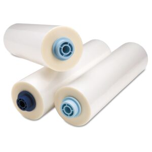 gbc thermal laminating film roll, 2 pack, nap ii, 1" poly-in core, 1.7 mil laminate rolls, 12" x 300', school lamination (3125365ez)