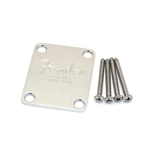 fender american standard bqass neck plate - chrome