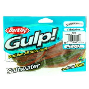 berkley gulp! saltwater 6",sandworm, new penny 10 count (pack of 1)