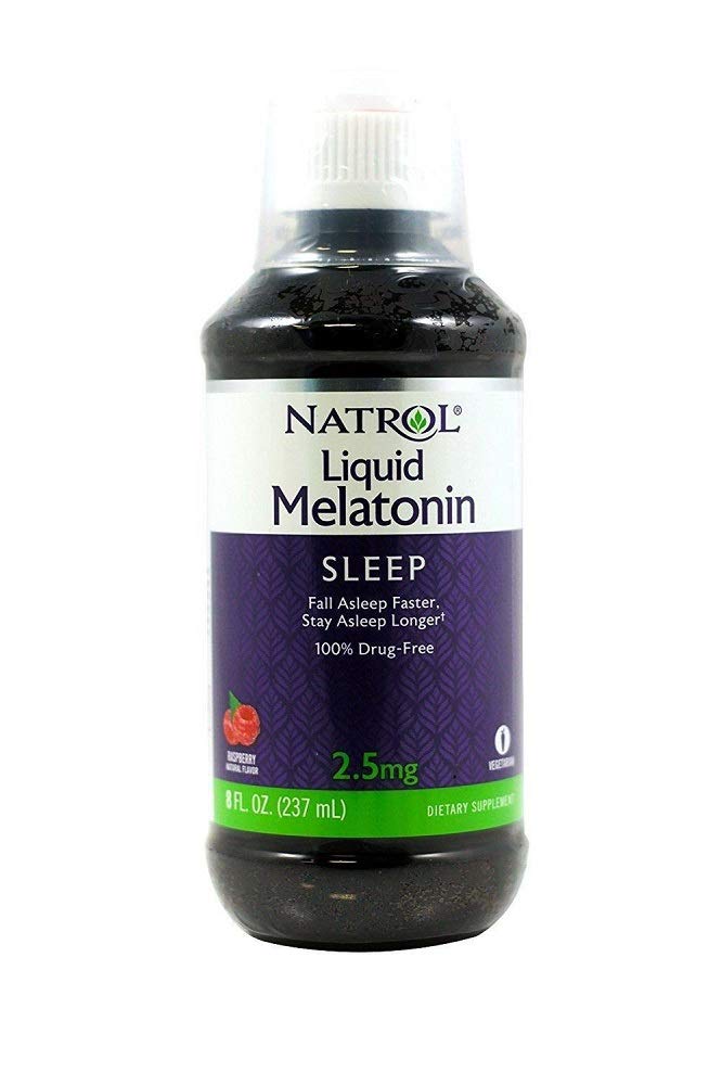 Natrol Melatonin Liquid, 2.5mg, 8oz; with Cup