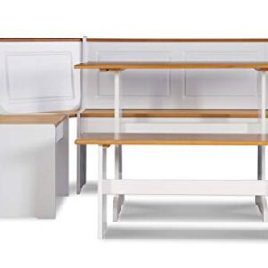 Linon Ardmore Kitchen Nook Set, White