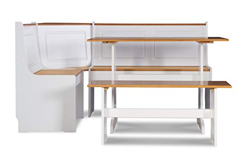 Linon Ardmore Kitchen Nook Set, White