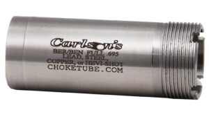 carlsons choke tubes 12 gauge compatible for beretta benelli mobil [ full | 0.695 diameter ] stainless steel | flush mount replacement choke tube | made in usa