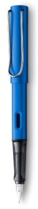 lamy al-star fountain pen - elegant design cool pens, best pens for smooth writing, light aluminum - ocean blue medium point pen