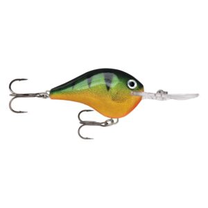 rapala dives-to 06 fishing lure, 2-inch, perch