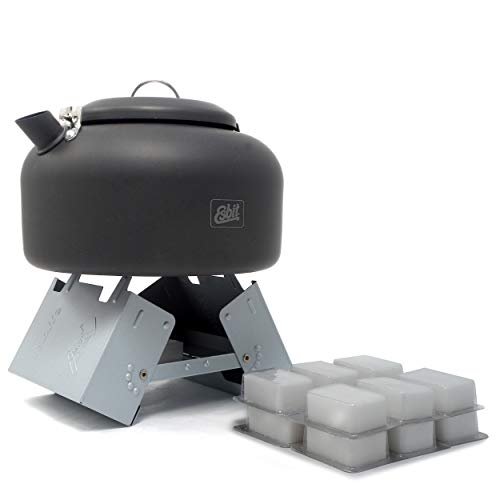 Esbit Large Ultralight Folding Pocket Stove with 12/14gm Solid Fuel Tablets