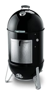 weber 22-inch smokey mountain cooker, charcoal smoker,black