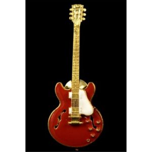 es335 hollowbody guitar pin - red